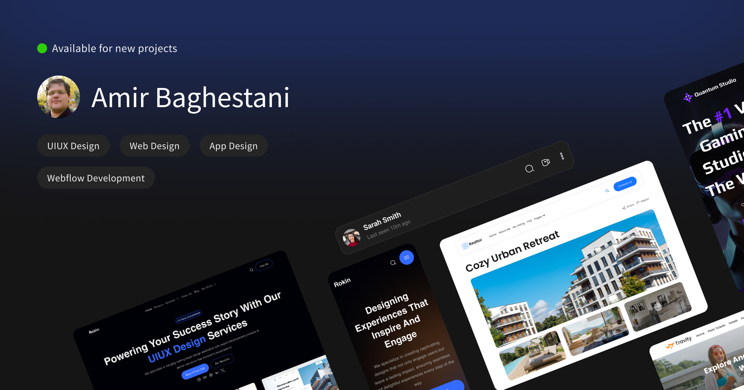 Amir Baghestani - UI Designer & Webflow Expert